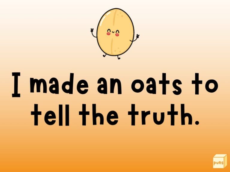 85+ Funny Oat Puns That’ll T-oat-ally Make You Laugh - Box of Puns