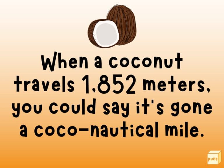 40 Funny Coconut Puns So Nutty You Can’t Help but Laugh - Box of Puns