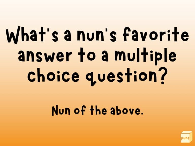 The 40 Funniest Nun Jokes to Make You Laugh - Box of Puns